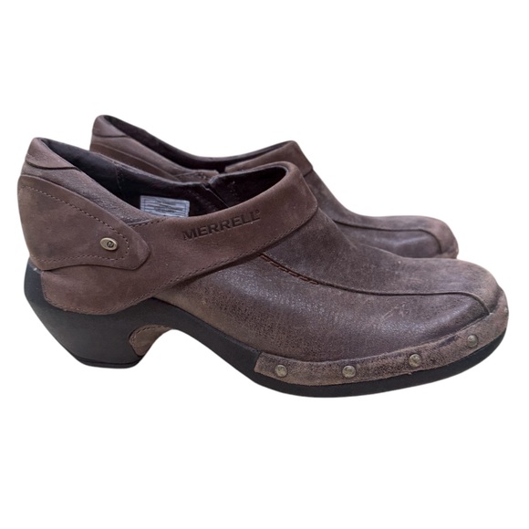 Merrell | Shoes | New Merrell Luxe Espresso Brown Leather Slipon ...